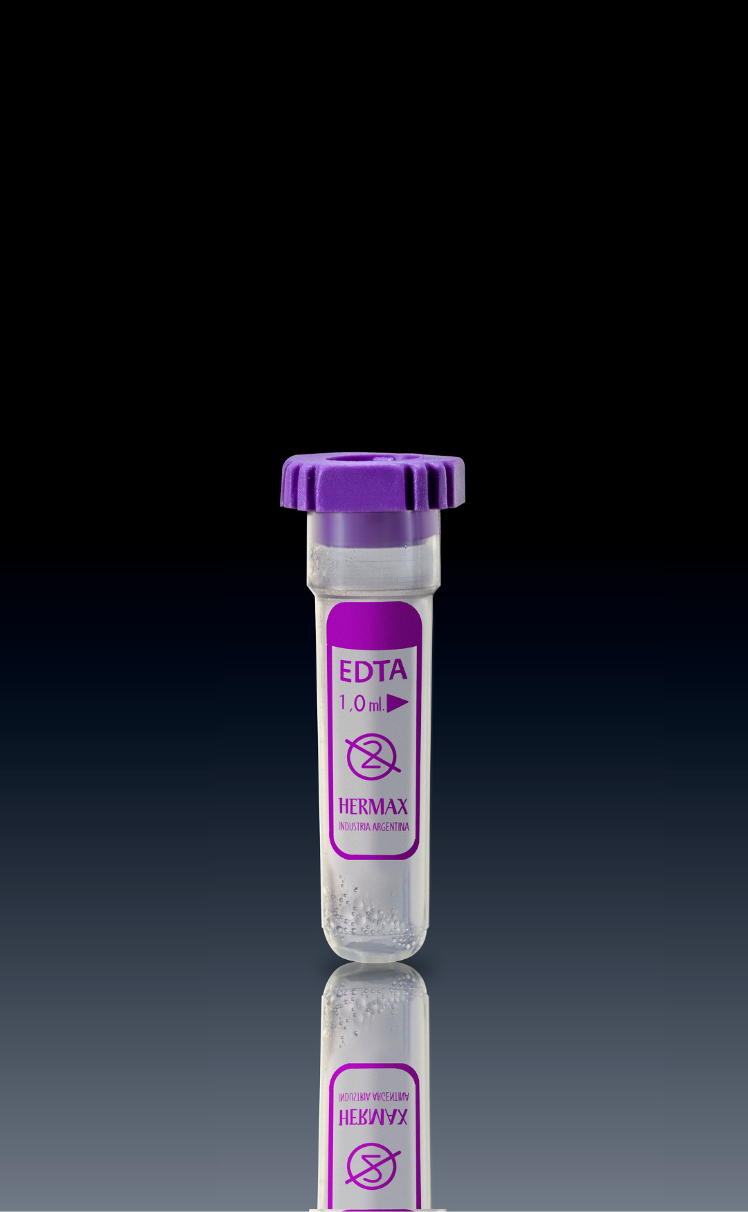 Tubo 12×44 con EDTA 1ml Tapa Perforable – Hermax Laboratorios